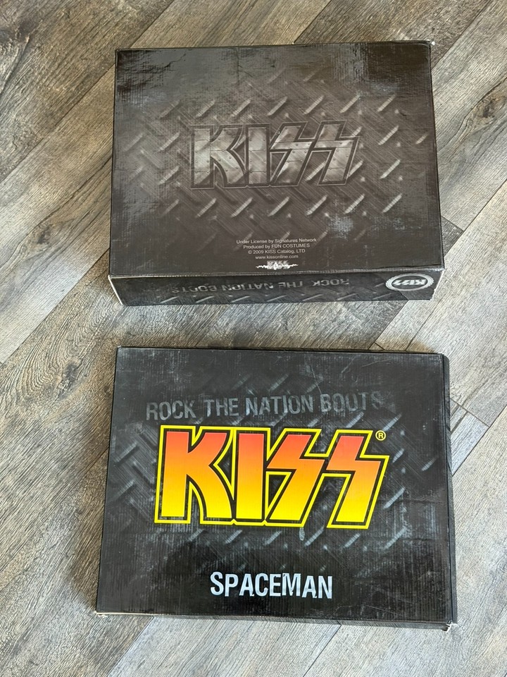 KISS Boot Box Empty Ace Frehley Large Rock The Nation Vintage Kiss ...