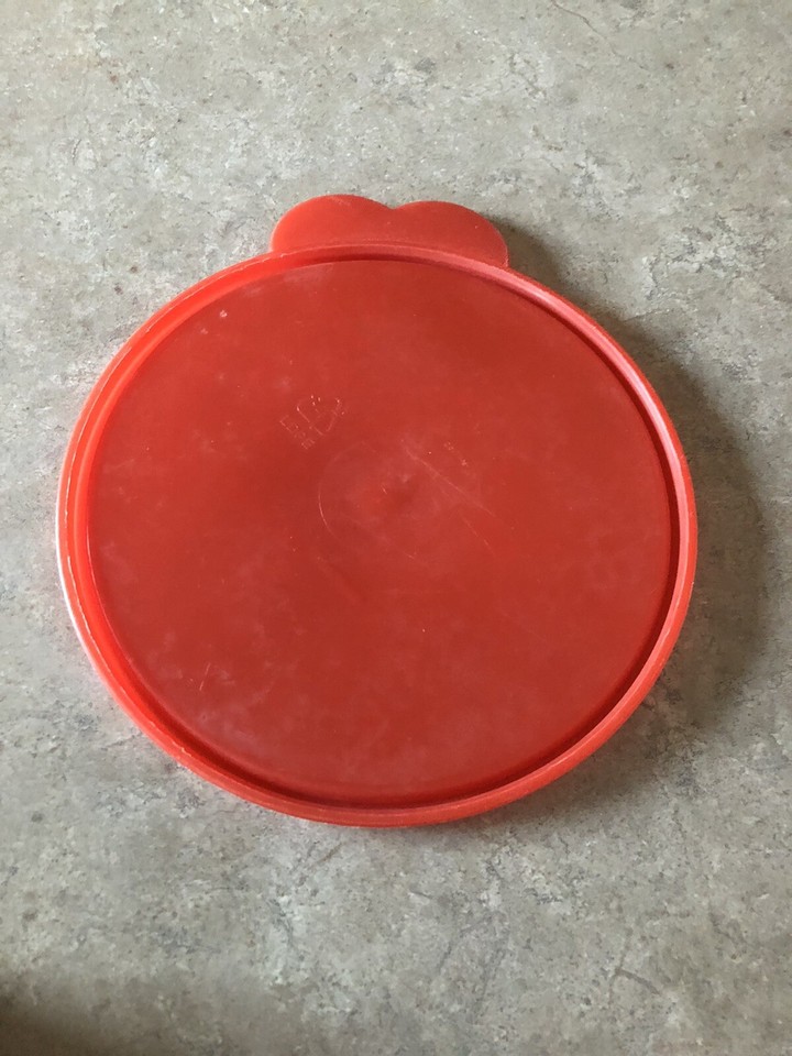 Tupperware Round Lid Guava GUC! #2517 "X" | eBay