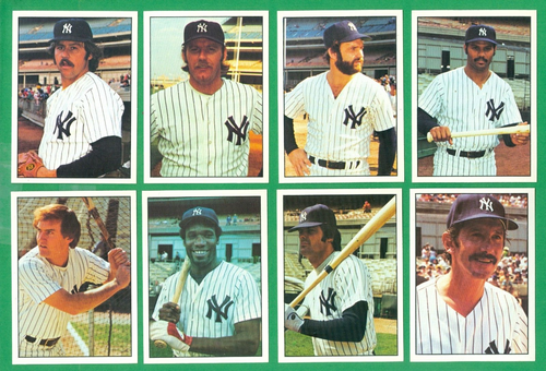1976 SSPC NEW YORK YANKEES TEAM SET NM/MT AL CHAMPS HUNTER MARTIN ...
