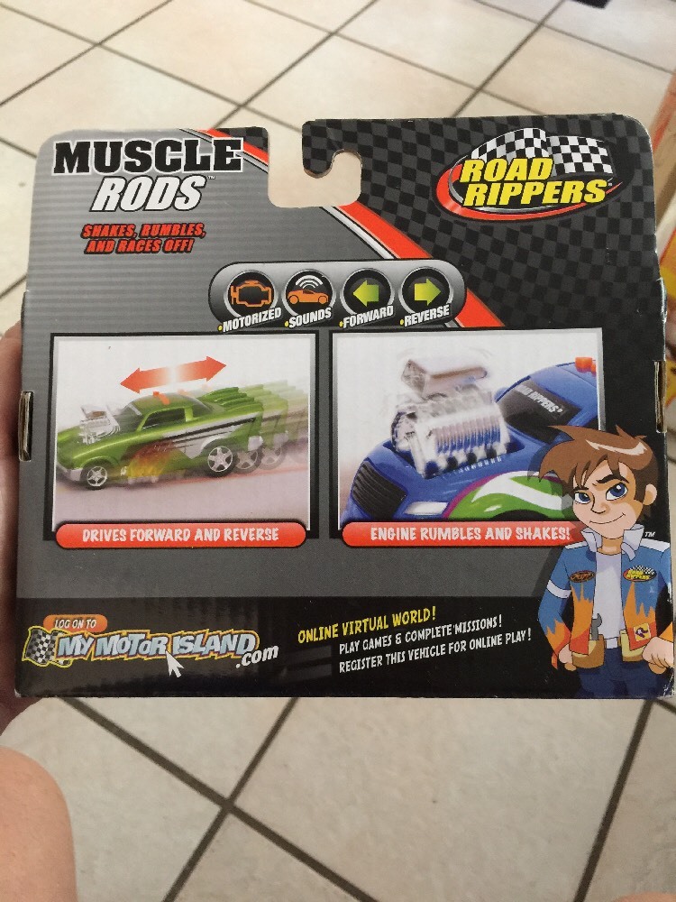 TOY STATE ROAD RIPPERS MUSCLE RODS "BLUE GREEN AND SILVER" 5" | eBay