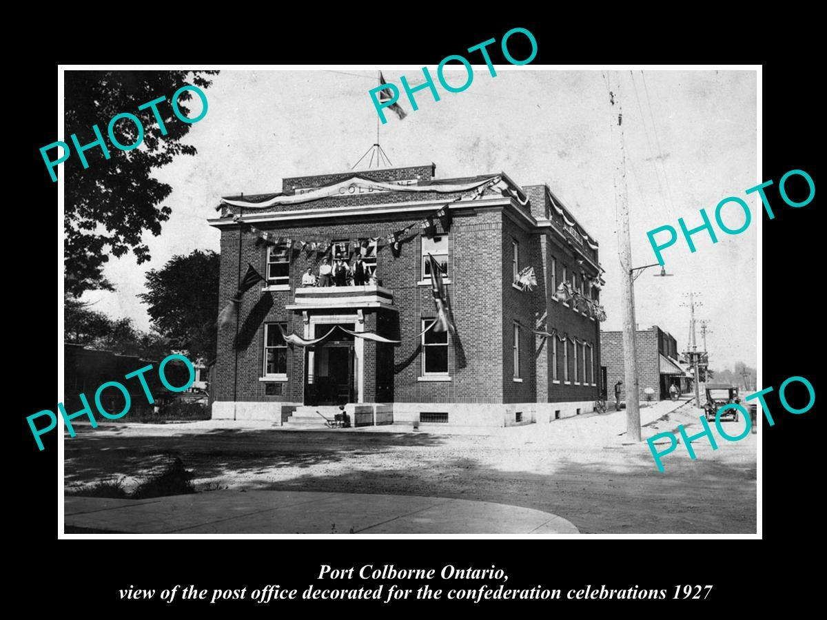 OLD 8x6 HISTORIC PHOTO OF PORT COLBORNE ONTARIO CANADA THE POST OFFICE ...