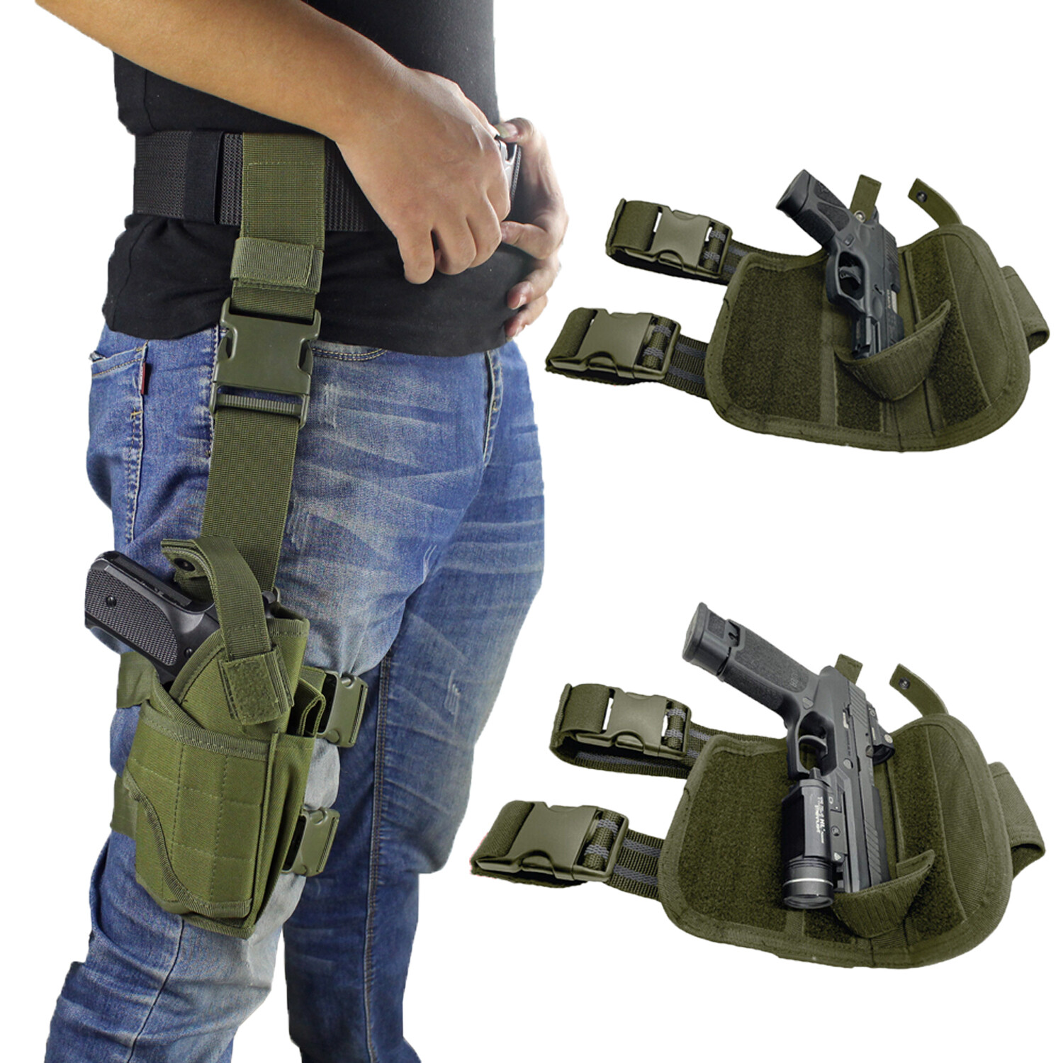 Universal Drop Leg Holster Adjustable Thigh Holster Fits Pistol with ...