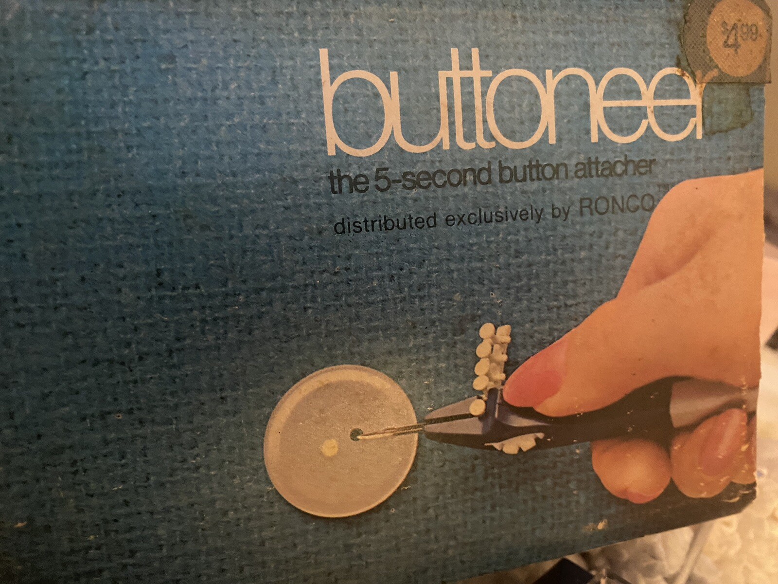 Vintage Buttoneer Kit-The Five Second Button Attacher | eBay