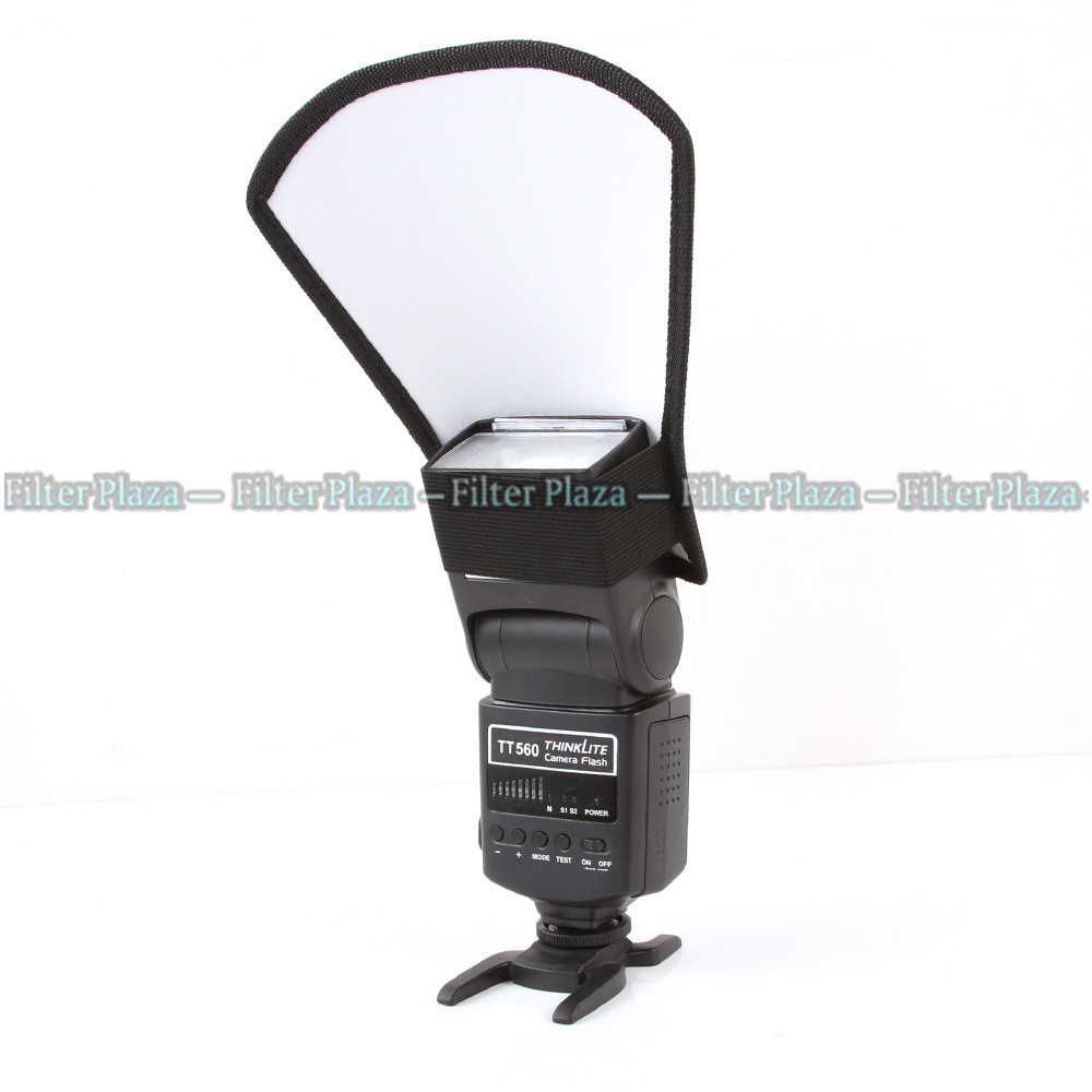 Universal Flash Diffuser Softbox Silver/White Reflector for Speedlite ...