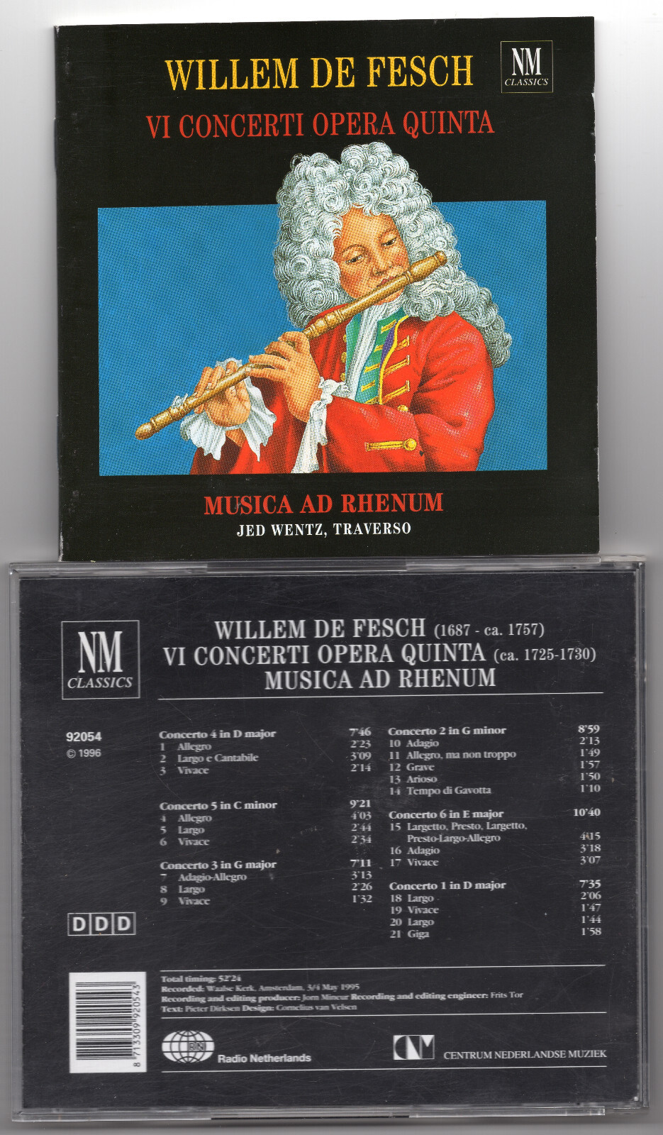 Willem de Fesch - VI Concerti Opera Quinta, Musica ad Rhenum, NM ...