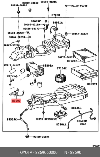 Genuine OE Valve Assembly Regulator Fuel Pressure for Toyota 88690 ...
