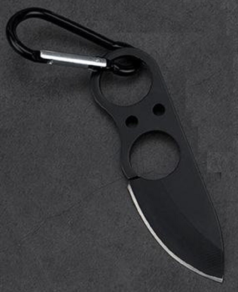 Mini Stainless Steel Blade Skeleton Neck Knife w/ Nylon Sheath - FAST ...