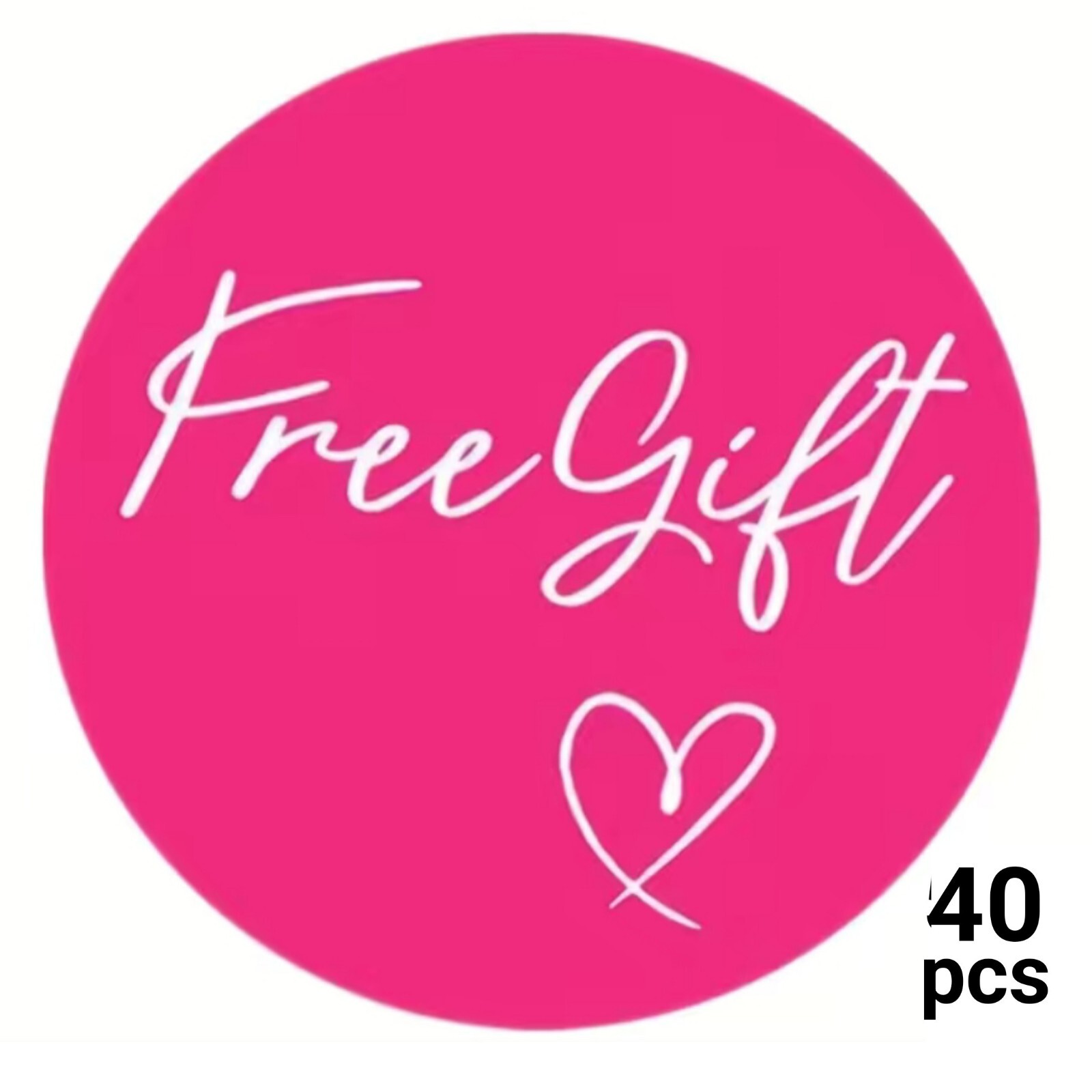 40 pcs Free Gift Pink Color Stickers 1 inch | eBay