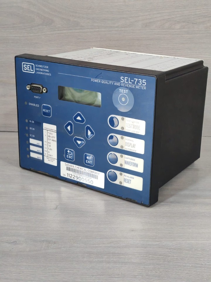 SEL-735 0735AX00943FXXXXXX16111XX POWER QUALITY & REVENUE METER- W/O ...