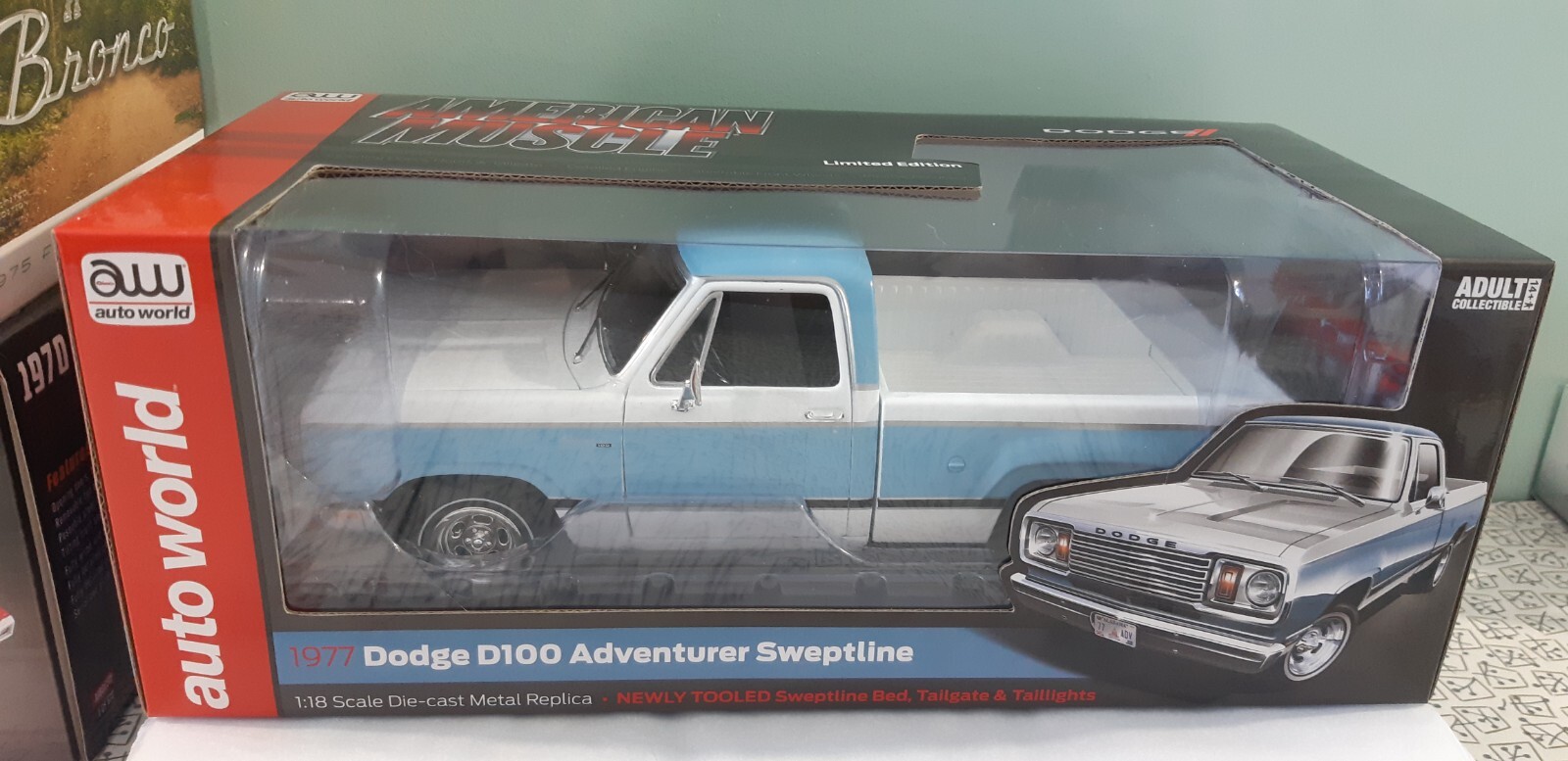 1/18 Auto world amm 1303 1977 Dodge D100 Adventure Sweptline | eBay