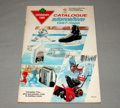 Original 1987-88 Canadian Tire Fall & Winter French Catalog | eBay