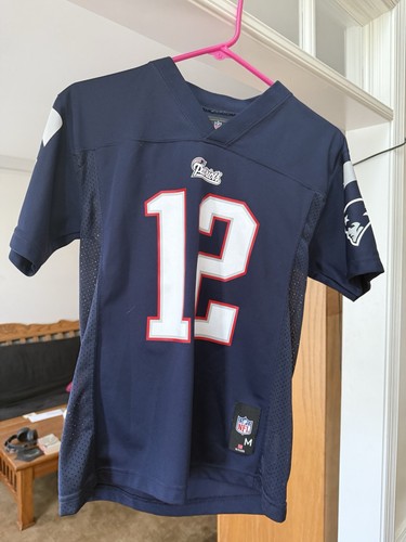 Team Apparel New England Patriots #12 Tom Brady Jersey Sz Yth L (10/12 ...