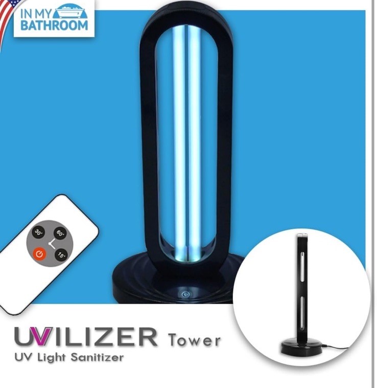Efficient 38W UV-C Light Sanitizer w/ Remote Complete Home Disinfection ...