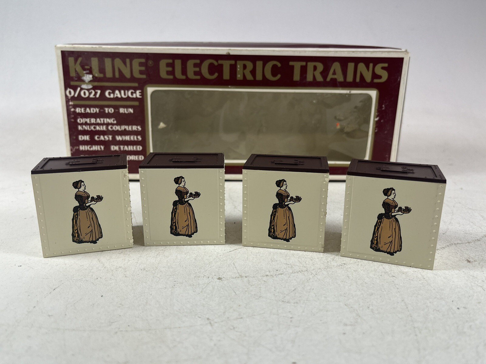 K-Line O/27 Gauge Electric Trains K6535 Gondola Bakers Chocolate W 4 ...