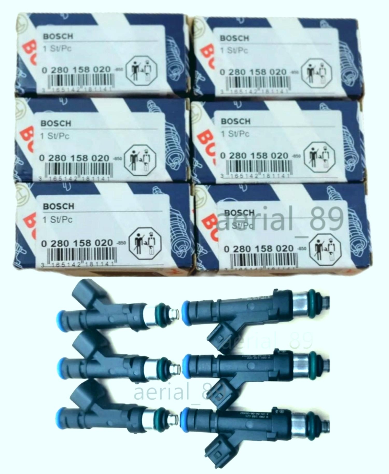 6PCS 4Hole Genuine Fuel Injectors 0280158020 For Liberty Raider Ram ...