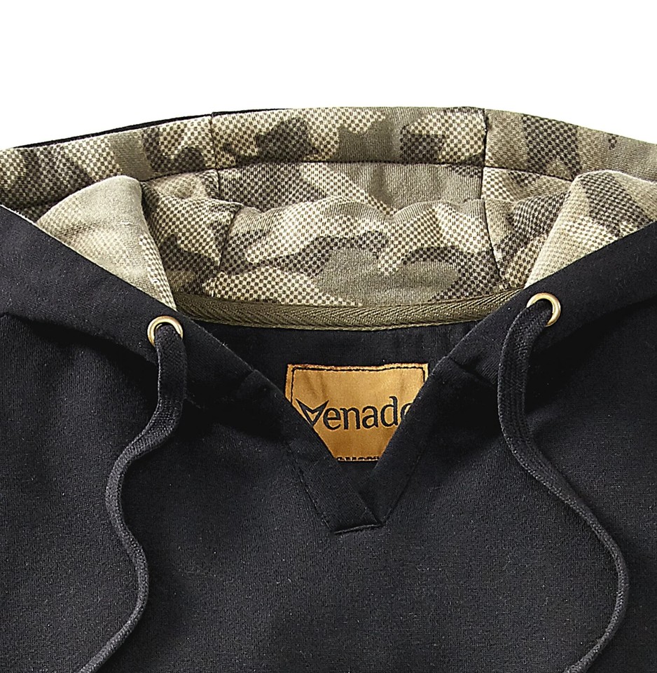 Venado Premium Performance Full Zip Relax Fit Black Camo Woodland ...