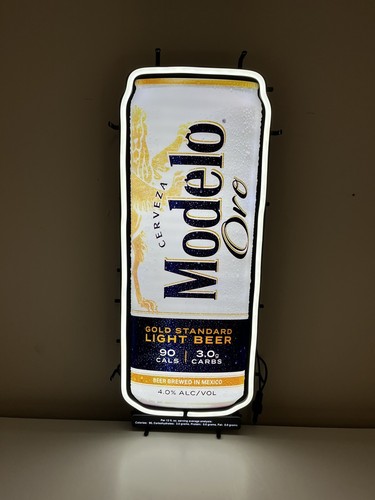 Modelo Oro beer led sing Modelo gold stander light beer sign | eBay