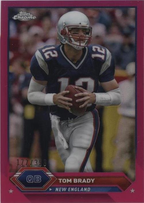 2023 Topps Composite - Topps Chrome Tom Brady #14 Magenta Refractor ...