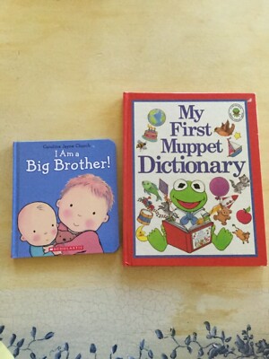 My First Muppet Dictionary, 1988 and I Am a Big Brother board book ...