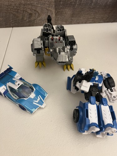 Lot Of 3 Transformers Bumblebee Cyberverse Grimlock Blurr Strongarm RID ...