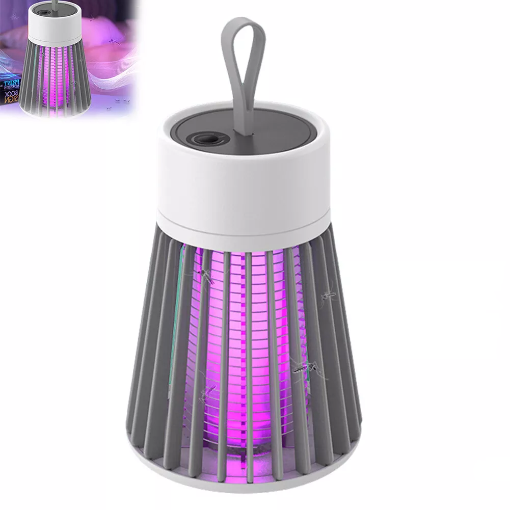 Portable Mosquito Killer Lamp LED USB rechargeable Trap UV Fly Bug ...