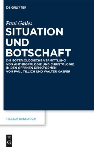 Paul Galles Situation und Botschaft (Relié) Tillich Research ...