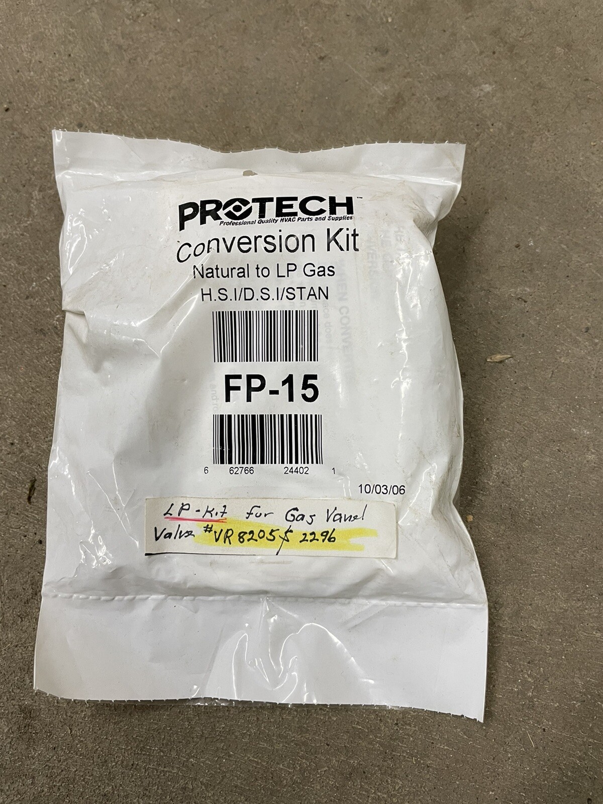 Rheem Ruud Weather King Corsaire Furnace LP Gas Valve Conversion Kit ...