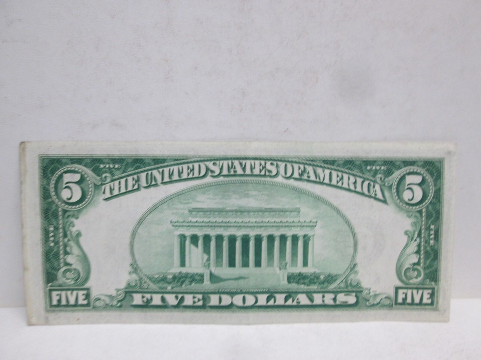 1928 Us 5 Federal Reserve Note Numeric Issue Ebay