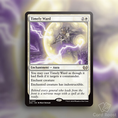 MTG Magic Timely Ward 0107 Commander: Duskmourn: House of Horror DSC | eBay