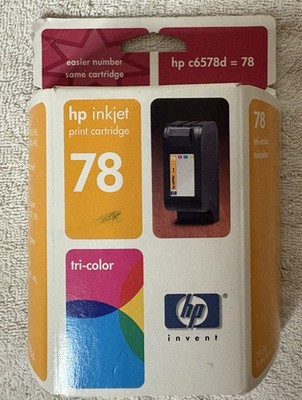 Genuine HP 78 Tri-Color Ink Cartridge New Sealed Dated 2002 | eBay