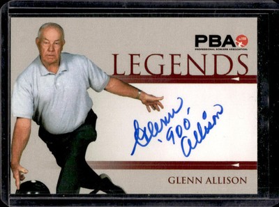 2008 PBA Bowling Glenn Allison Legends Autograph Auto NNO | eBay