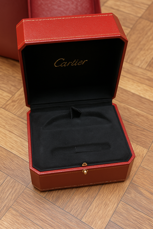 Authentic Cartier Red Watch Box with Outer Case – Travel Jewelry Case ...
