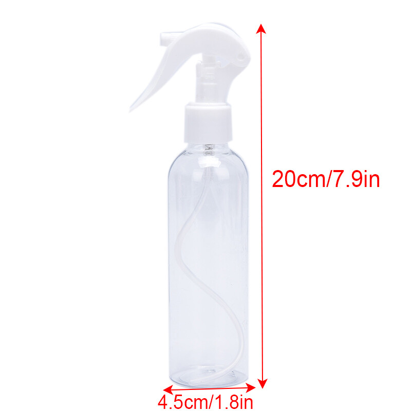 200ml Empty Spray Bottle Transparent Plastic Liquid Dispenr Shampoo ...