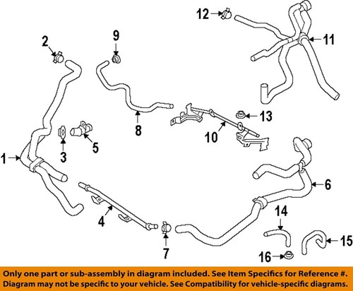 VW VOLKSWAGEN OEM 2018 Atlas 3.6L-V6 Cooling-Hose Connector 03H121118 ...