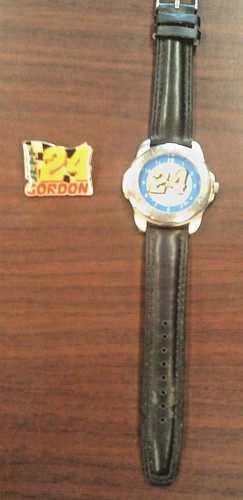 NASCAR Jeff Gordon #24 Racing Pinback Pin AND watch | eBay