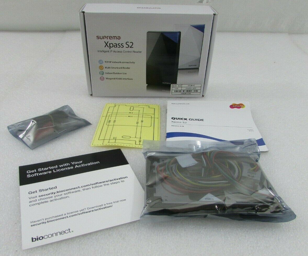 NEW Suprema Xpass S2 IP Access Control System Time Attendance RFID Card ...