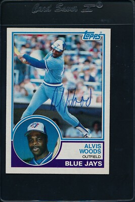 1983 Topps #589 Alvis Woods Blue Jays Signed Auto *13651 | eBay