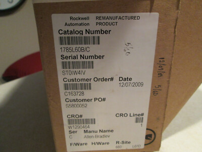 Allen-Bradley - Catalog 1785-L60B PLC-5/60 PROCESSOR MODULE | eBay