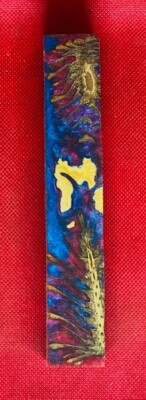HC Hybrid Resin Design Pen Blank - Alumilite Resin & Eye Candy Pigment ...