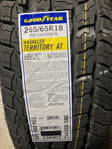1 New 265 65 18 Goodyear Wrangler Territory AT Tire | eBay