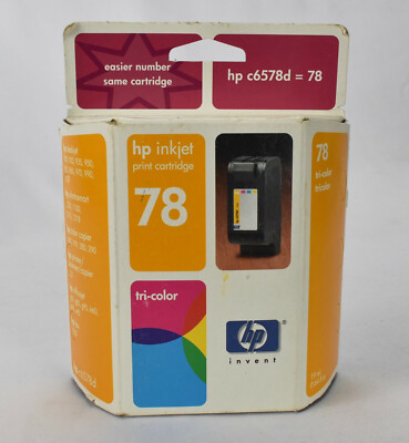 New Genuine HP Inkjet Print Cartridge 78 Tri-Color C6578D Expired ...
