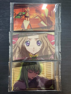 [SALE] Code Geass wafers cards Nunnally, C.C, Sherry 3 sets unopened | eBay