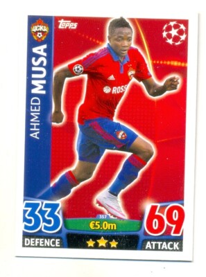 2015/2016 Match Attax Champions League # 357 - Ahmed Musa - PFC CSKA ...