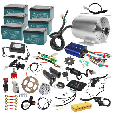 72V 3000W Brushless Electric Motor Controller kit for E-Scooter Go kart ...