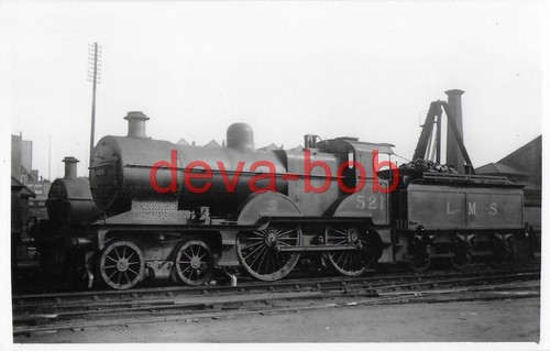 Railway Photo LMS 2P 521 Midland Johnson 483 Class 4-4-0 Loco | eBay UK