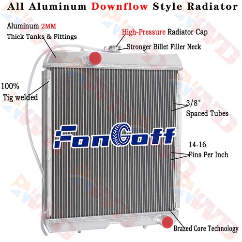 87013856 3 Row Radiator For Case 430 450 420 440 410/New Holland C175 ...