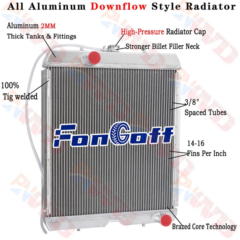 87013856 3 Row Radiator For Case 430 450 420 440 410/New Holland C175 ...