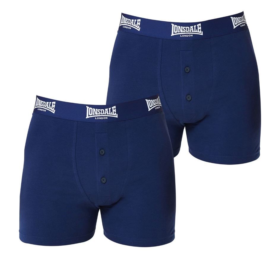 2 Pack Mens Lonsdale Trunks Boxer Underwear Sizes S M L XL XXL XXXL ...