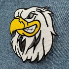 AMERICAN BALD EAGLE PATCH embroidered iron-on PATRIOTIC BIKER EMBLEM ANIMAL LOGO | eBay