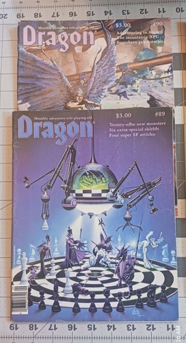 Dragon Magazine Lot Issue #89 and 90 Dungeons and Dragons D&D | eBay